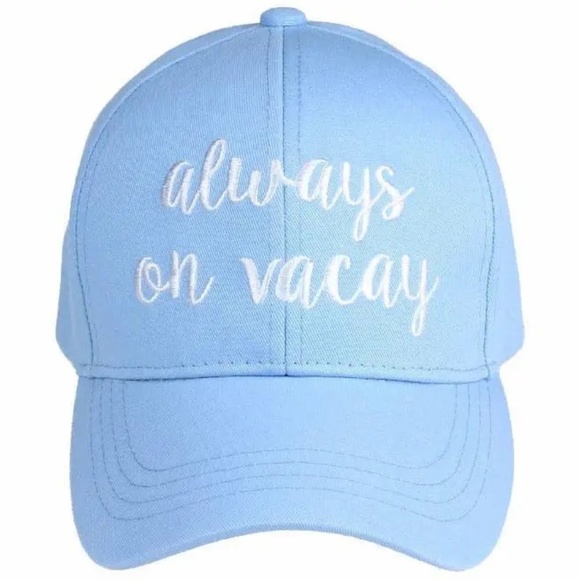 CC Boutique | Accessories | Always On Vacay Embroidered Cc Ball Cap New ...